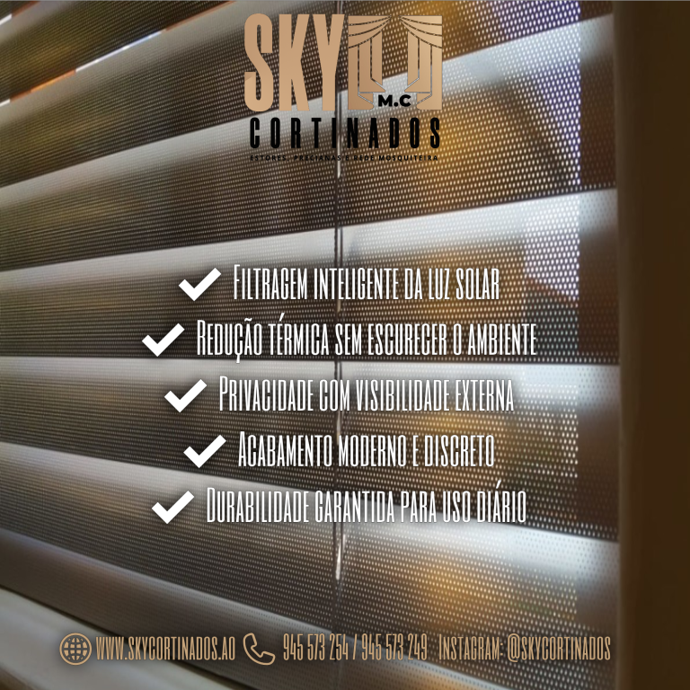 PERSIANAS LAMINADAS MICROPERFURADAS – Sky Cortinados